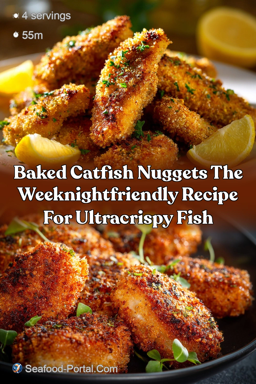 Baked Catfish Nuggets UltraCrispy Oven Recipe - Seafood…