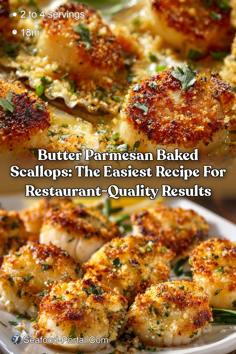 Butter Parmesan Baked Scallops: Easy, Crispy,…