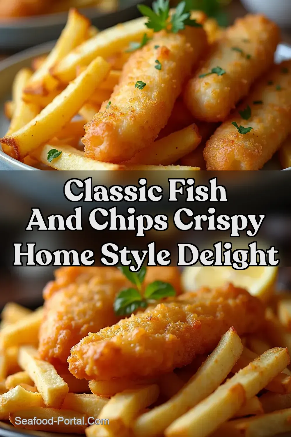 Proper British Fish n Chips Crispy Home Goodness - Seafood…