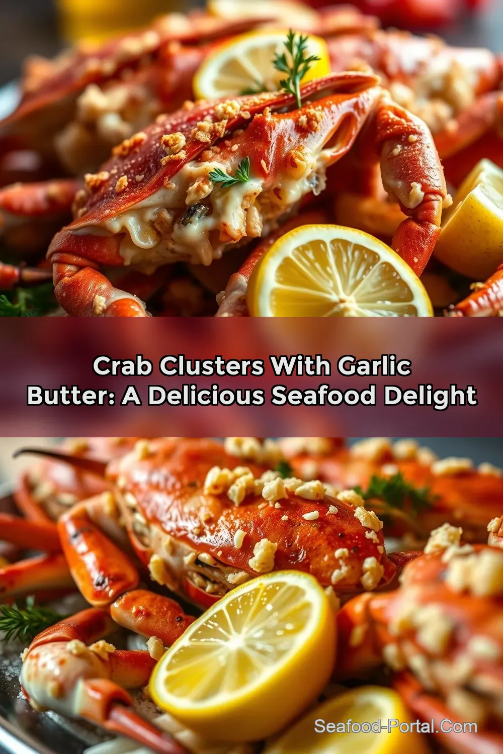 Indulge in Savory Crab Clusters with Garlic Butter & Lemon…