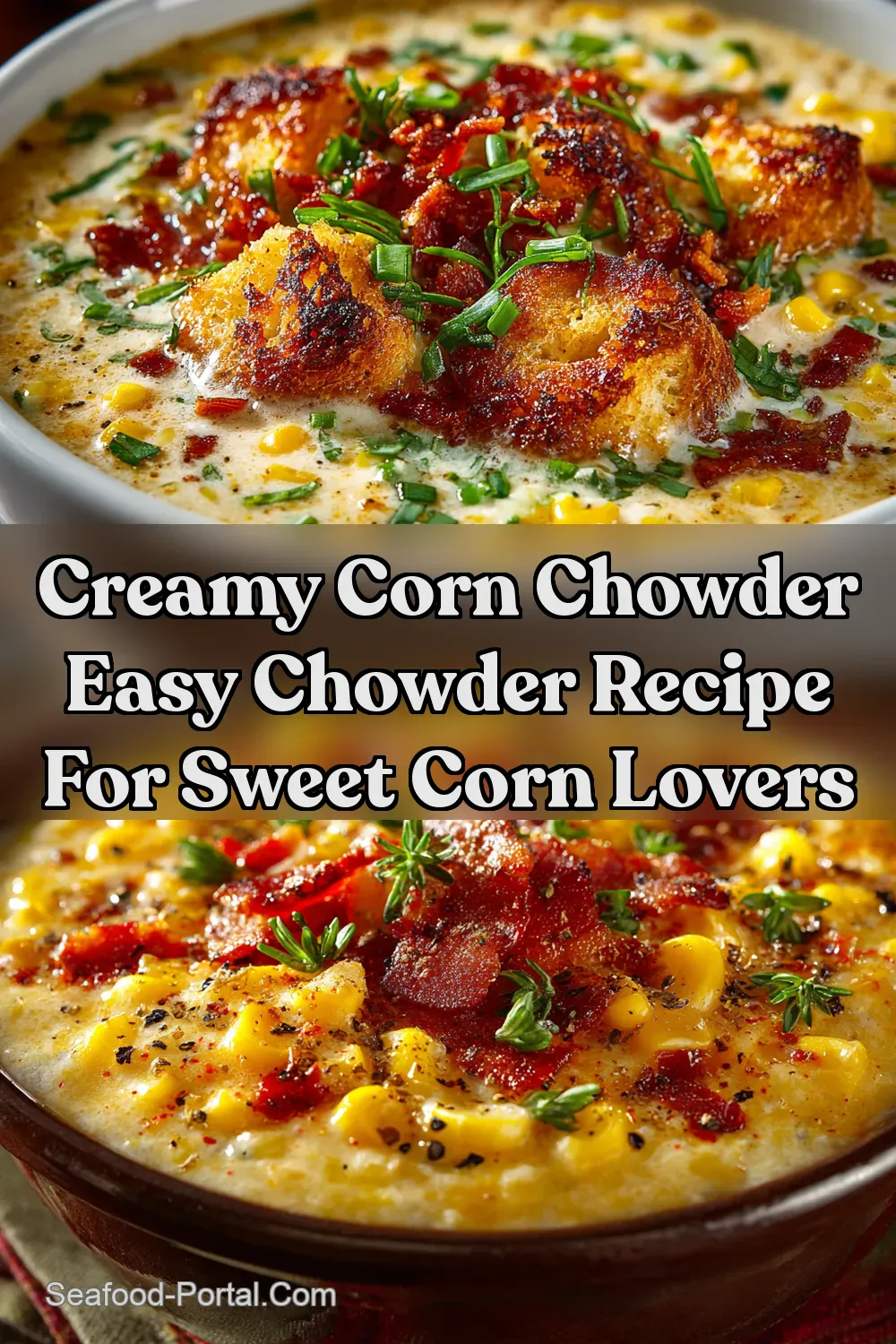 Creamy Corn Chowder Recipe Sweet Summers Kiss - Seafood…