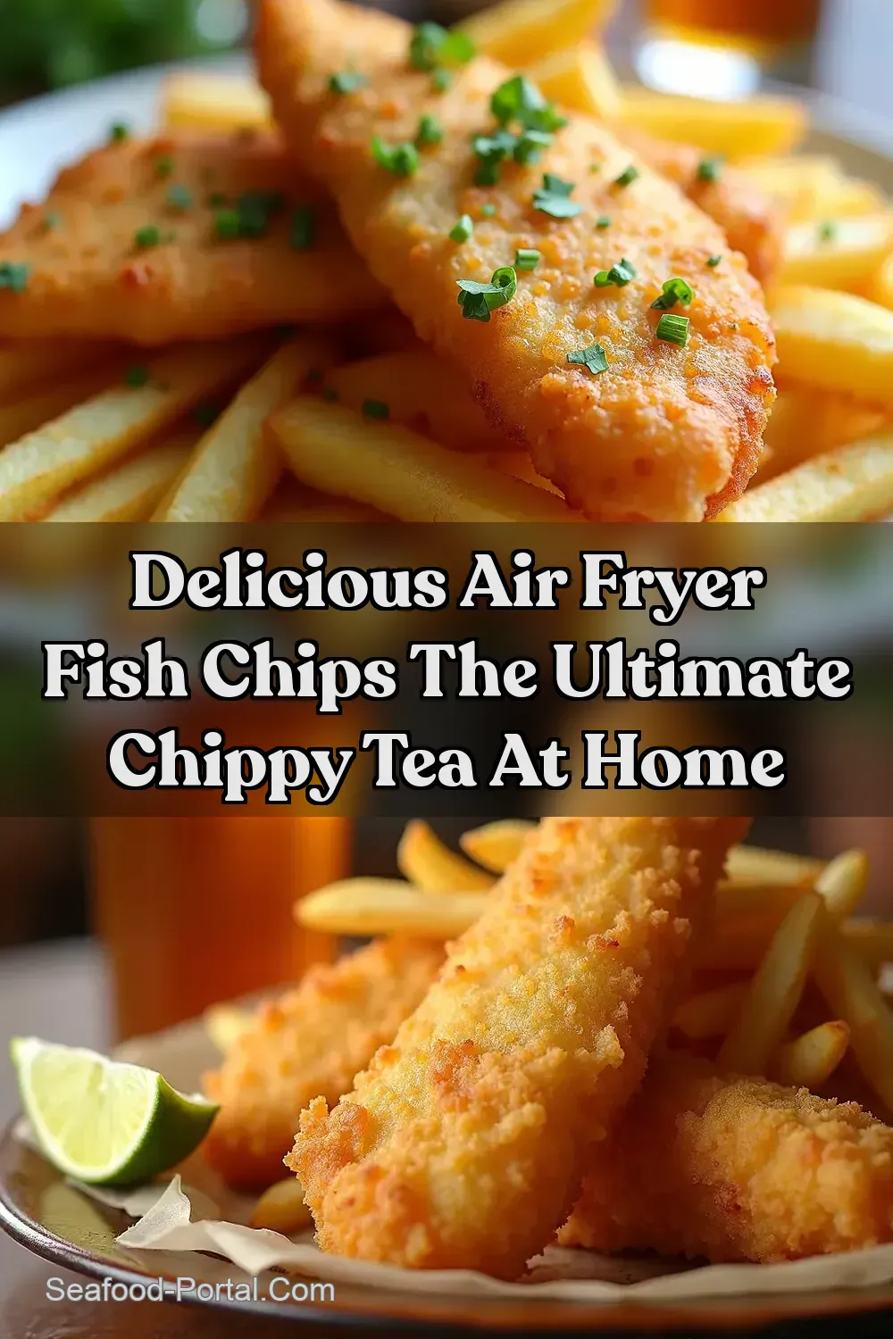 Crispy Air Fryer Fish and Chips GuiltFree Chippy Tea