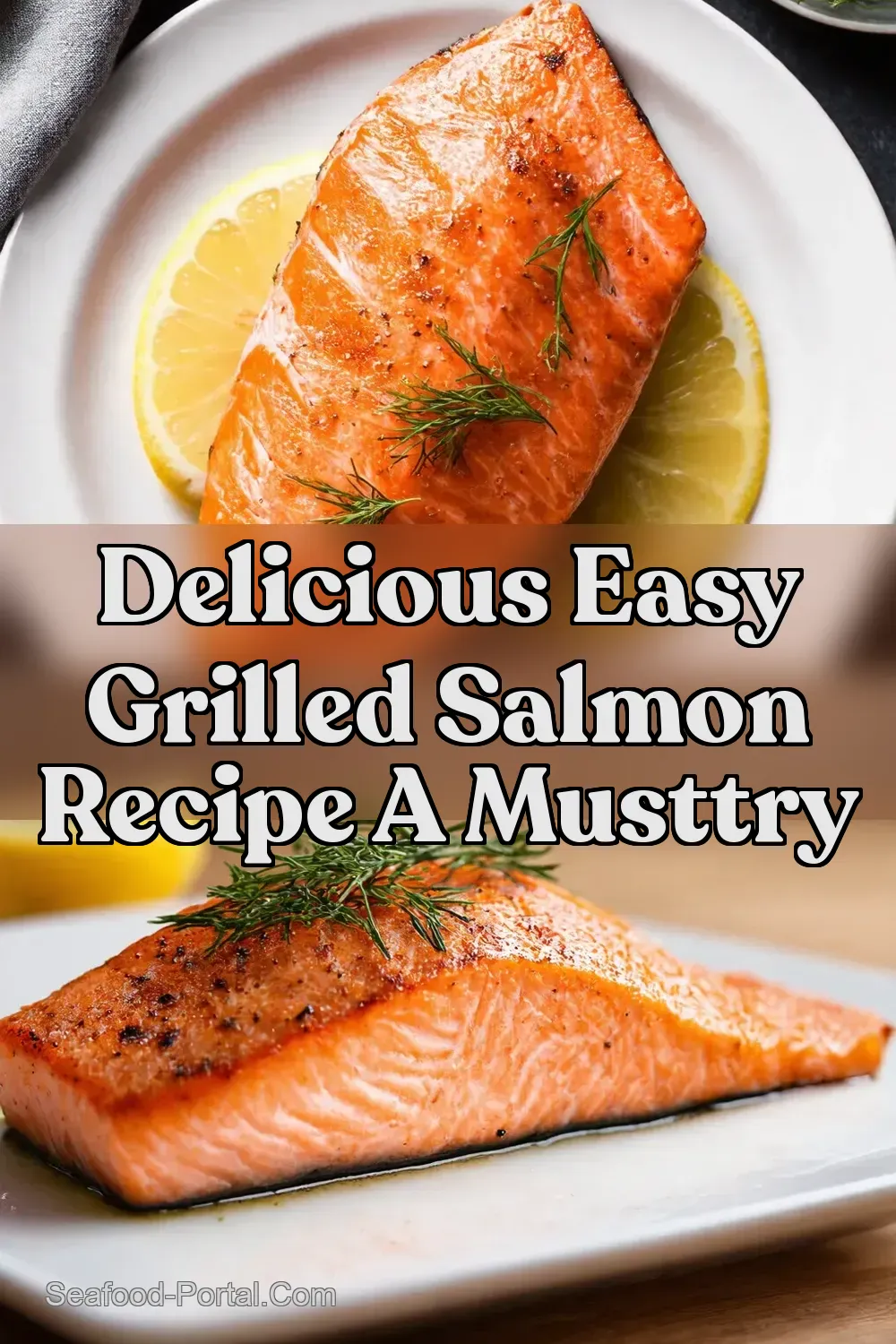 Easy Grilled Salmon Recipe LemonDill Perfection - Seafood…