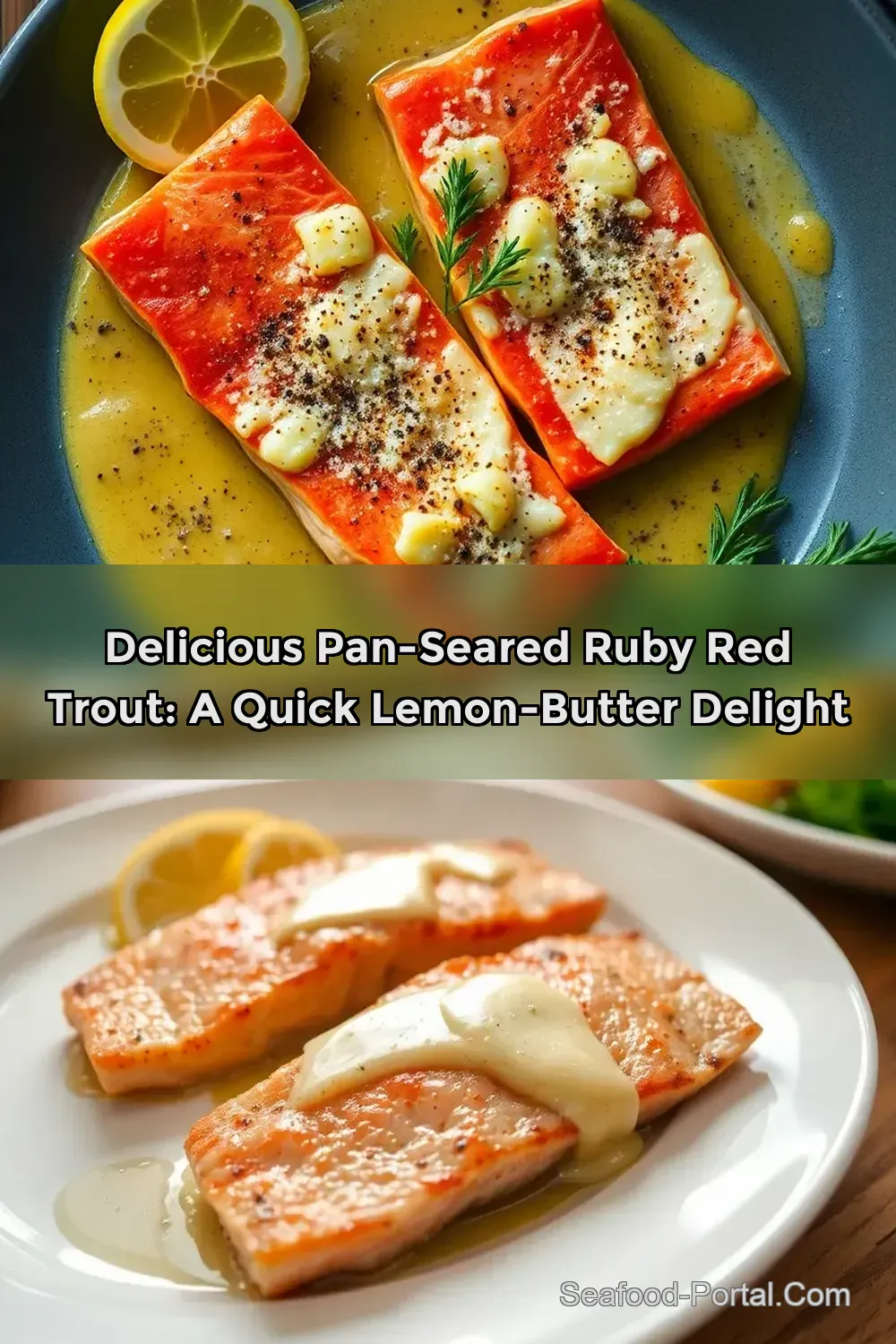Pan-Seared Ruby Red Trout with Zesty Lemon-Butter Sauce