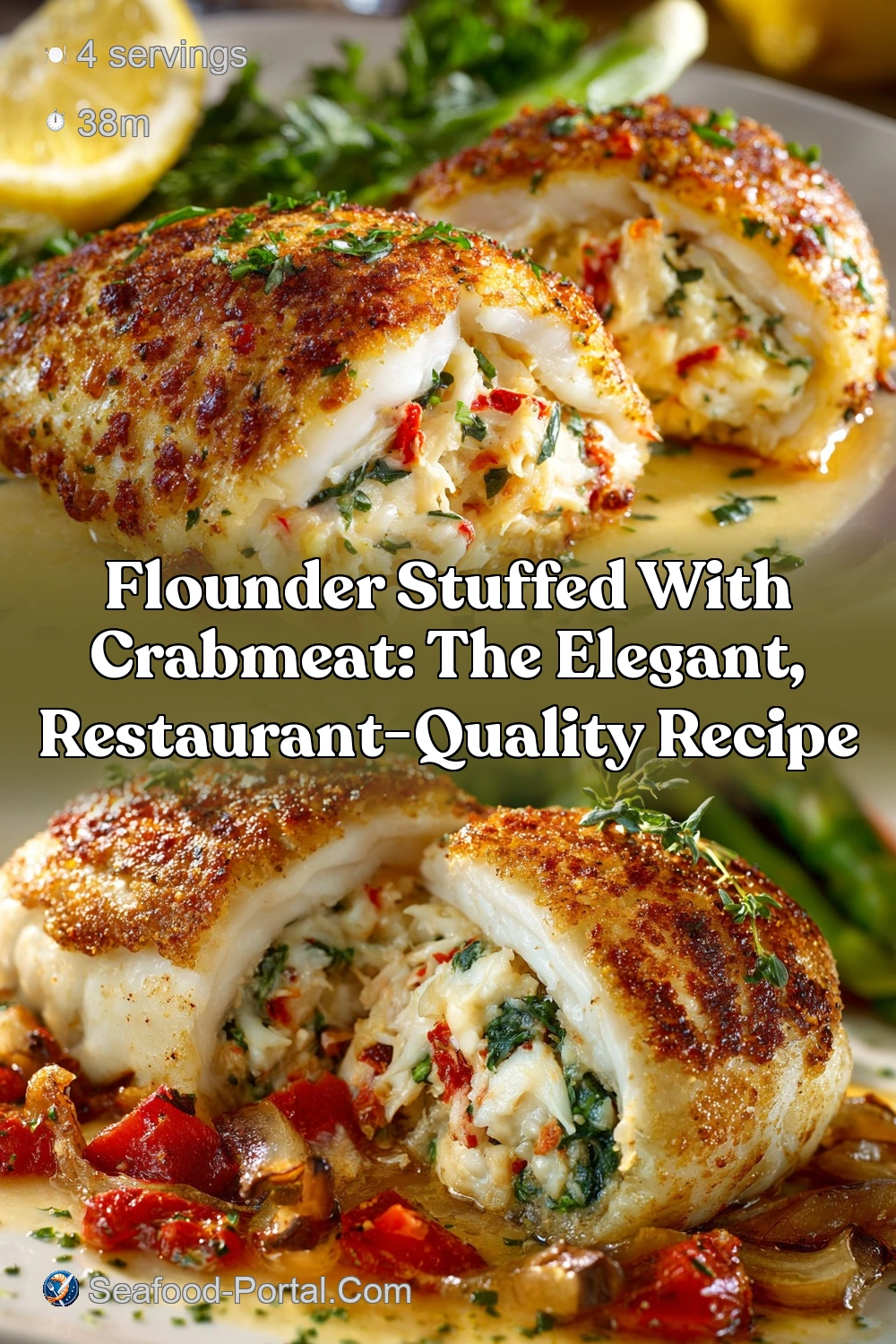 Flounder Stuffed with Crabmeat: Restaurant-Style Recipe…