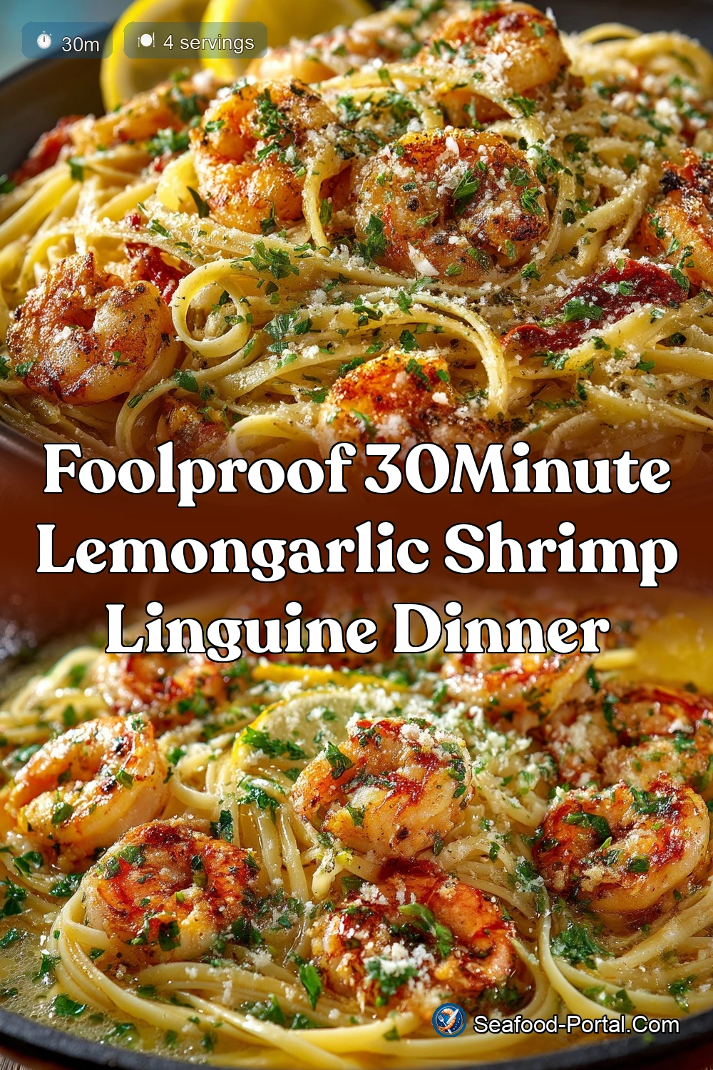Ultimate Lemon Garlic Shrimp Linguine Recipe 30 Min…