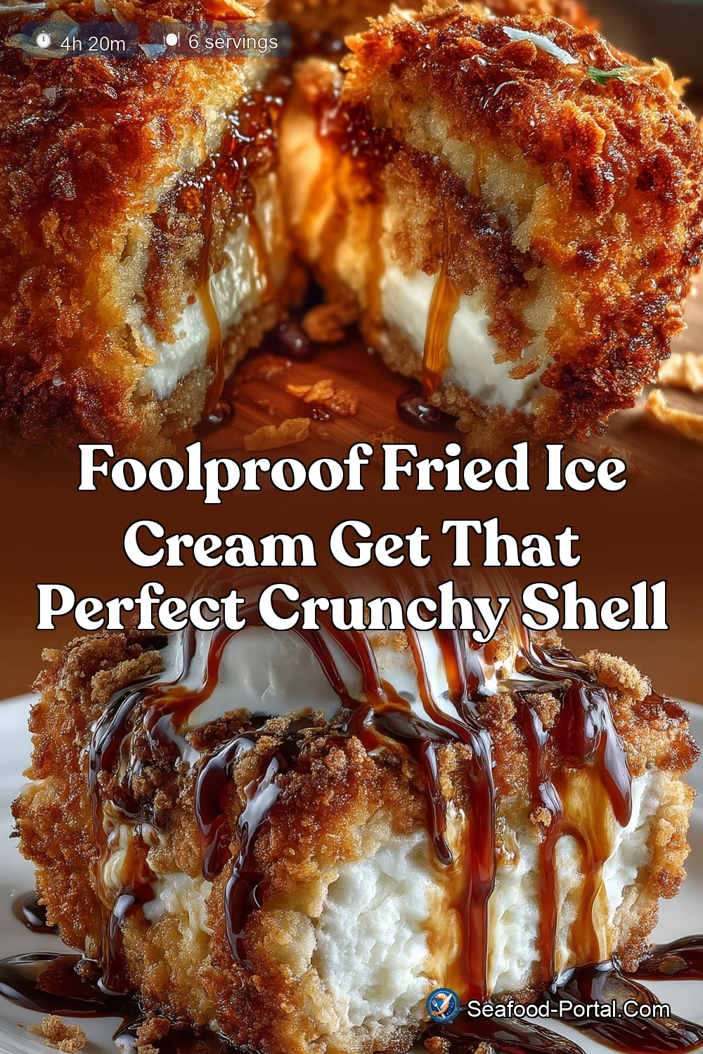 The Best Fried Ice Cream Recipe Crunchy Cold Inside