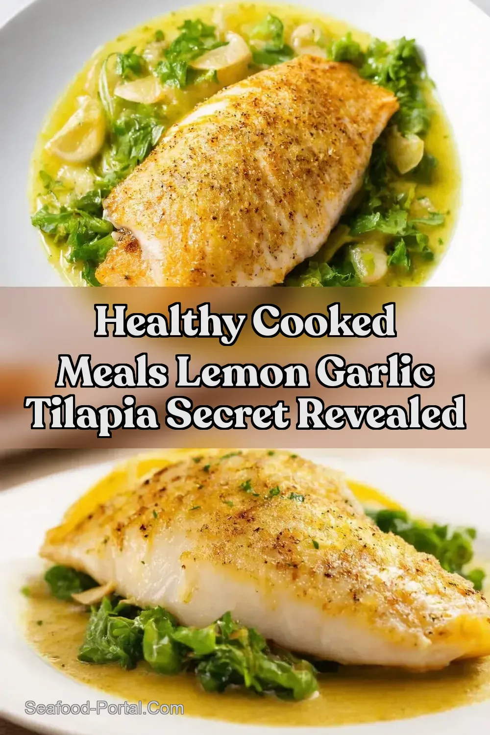 Zesty Lemon Garlic Tilapia with Green Ready in 30 - Seafood…