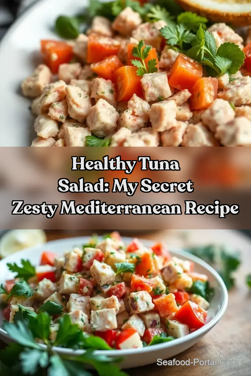 Zesty Mediterranean healthy tuna salad recipe - Ready in 15!