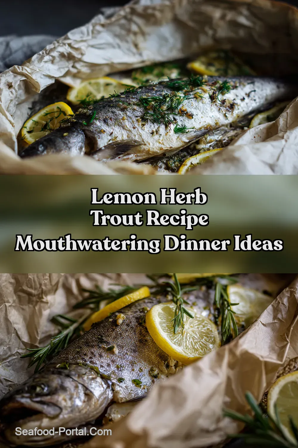 Whole Trout en Papillote Easiest Lemon Herb Recipe