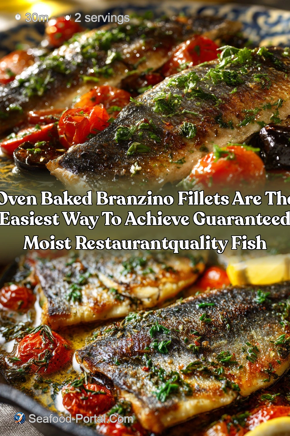 Oven baked branzino fillets Quick Moist Mediterranean Recipe