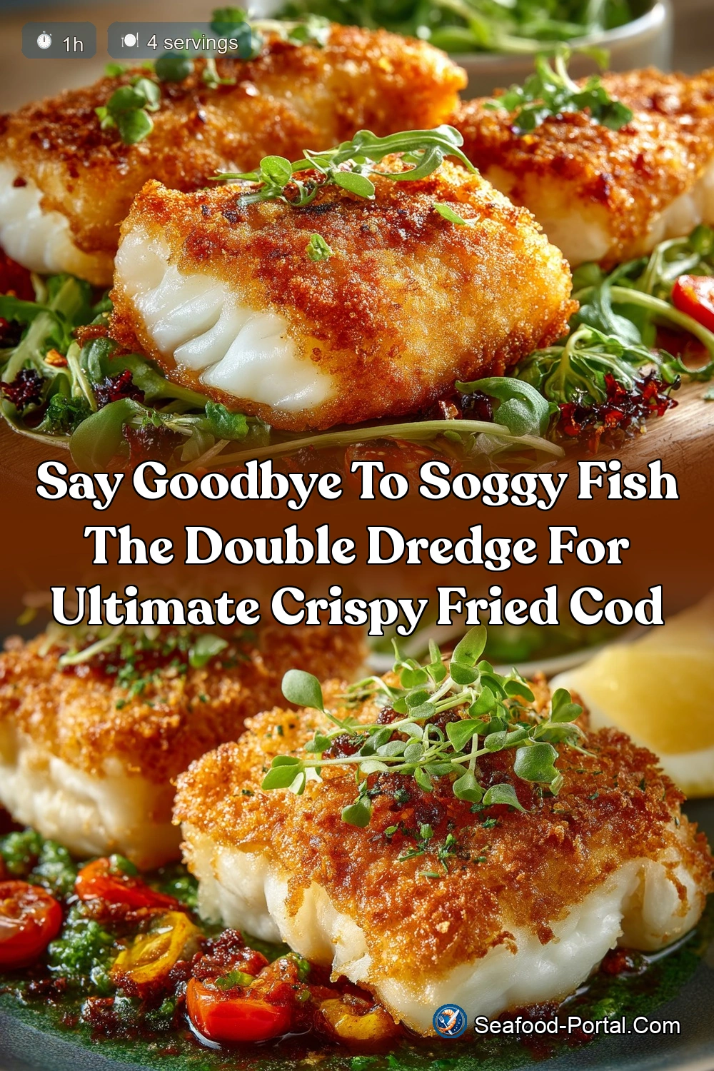 Foolproof Crispy Fried Cod Double Dredge for Flaky Fillets