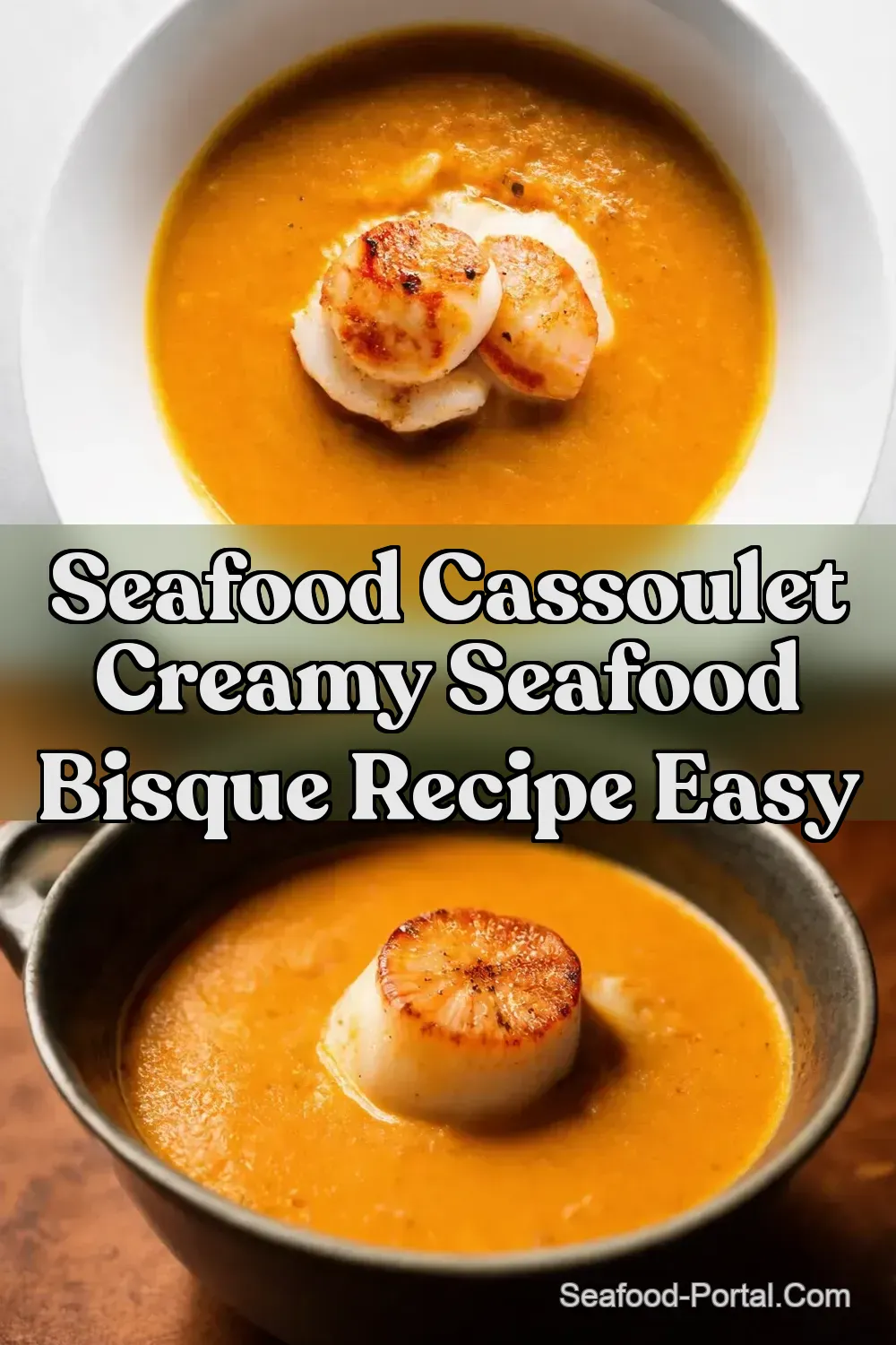 Seafood Bisque with Scallops Cod My Creamy Coastal Delight