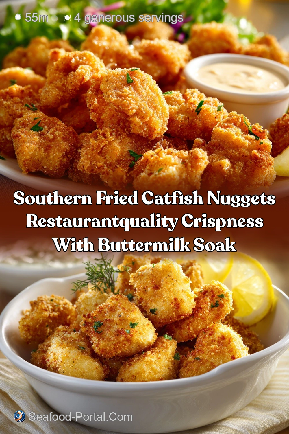 Southern Fried Catfish Nuggets Ultimate Crispy Buttermilk…