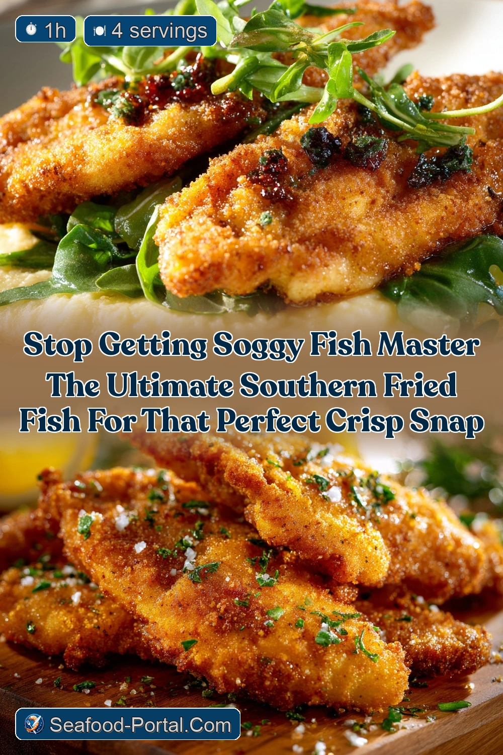 Authentic Southern Fried Fish Buttermilk Soak Cornmeal Crust