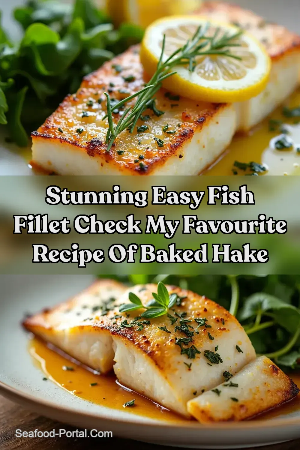 Check my favourite recipe of LemonHerb Baked Hake - Seafood…