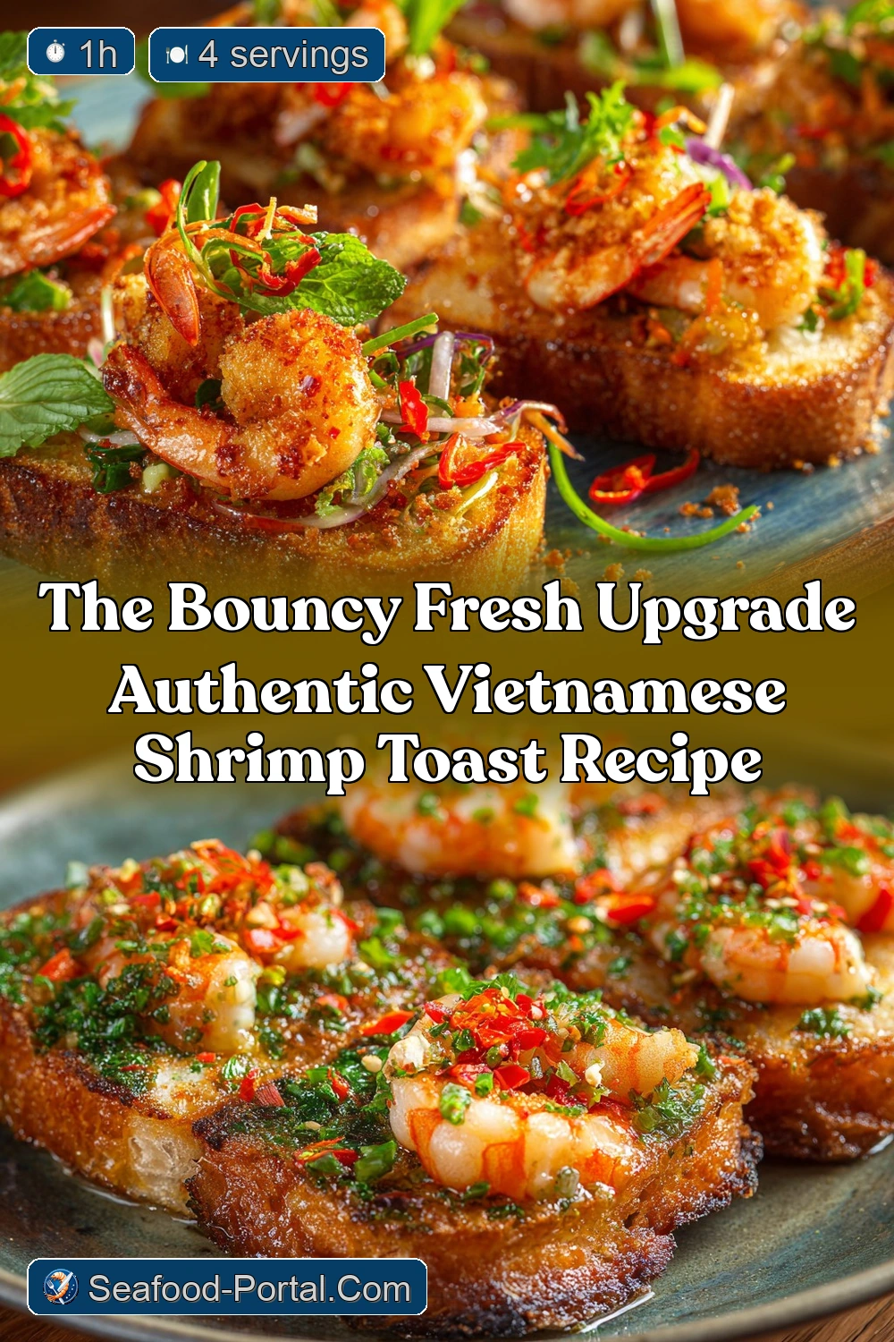 Authentic Vietnamese Shrimp Toast Crispy Bouncy Bánh Mì…