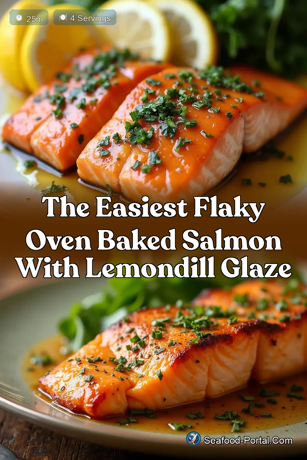 Foolproof Oven Baked Salmon with Zesty LemonDill Glaze