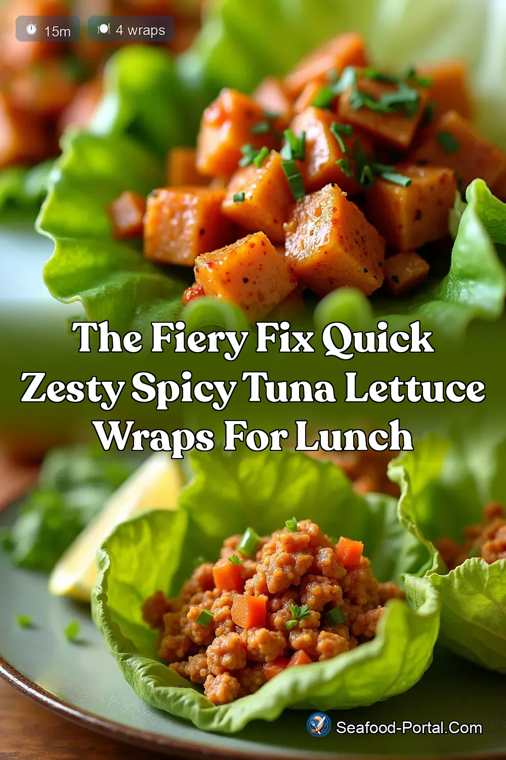 Quick Healthy Spicy Tuna Wraps Ready in 15 Mins - Seafood…