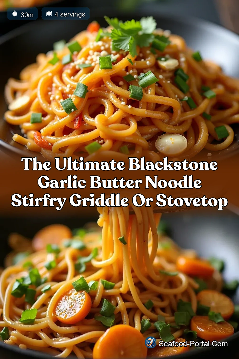 Blackstone Garlic Butter Noodle StirFry 30Minute Griddle…