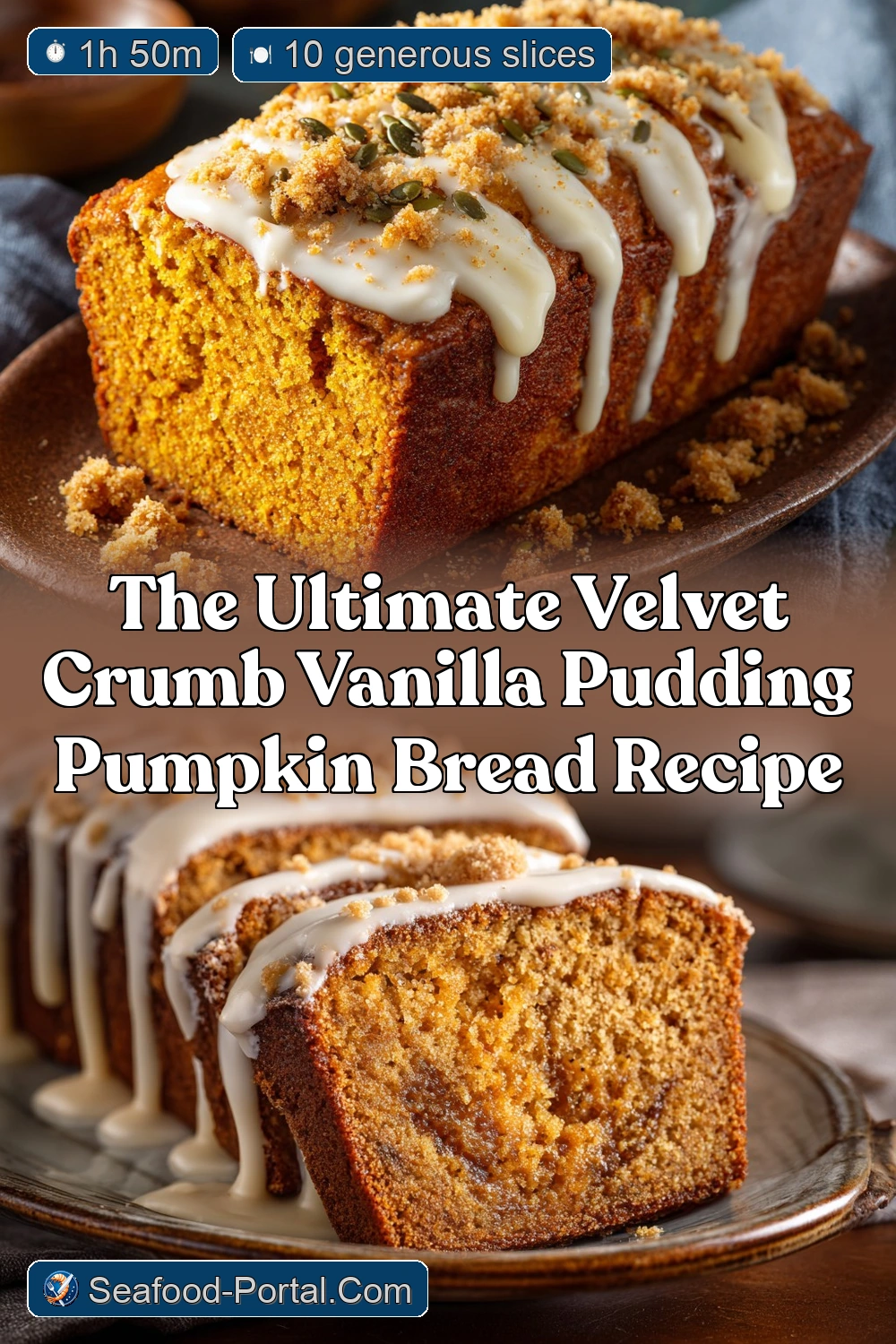 Velvet Crumb The Ultimate Vanilla Pudding Pumpkin Bread…