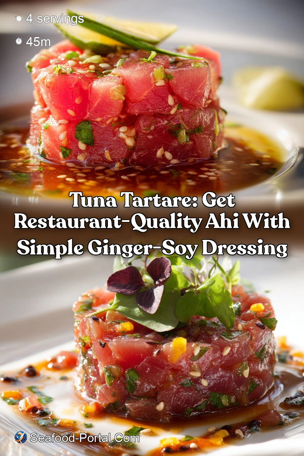 Tuna Tartare Recipe: Simple Ahi with Zesty Ginger-Soy…