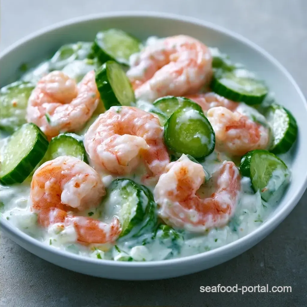 Light Cucumber Shrimp Salad in 25 Minutes - Seafood Portal
