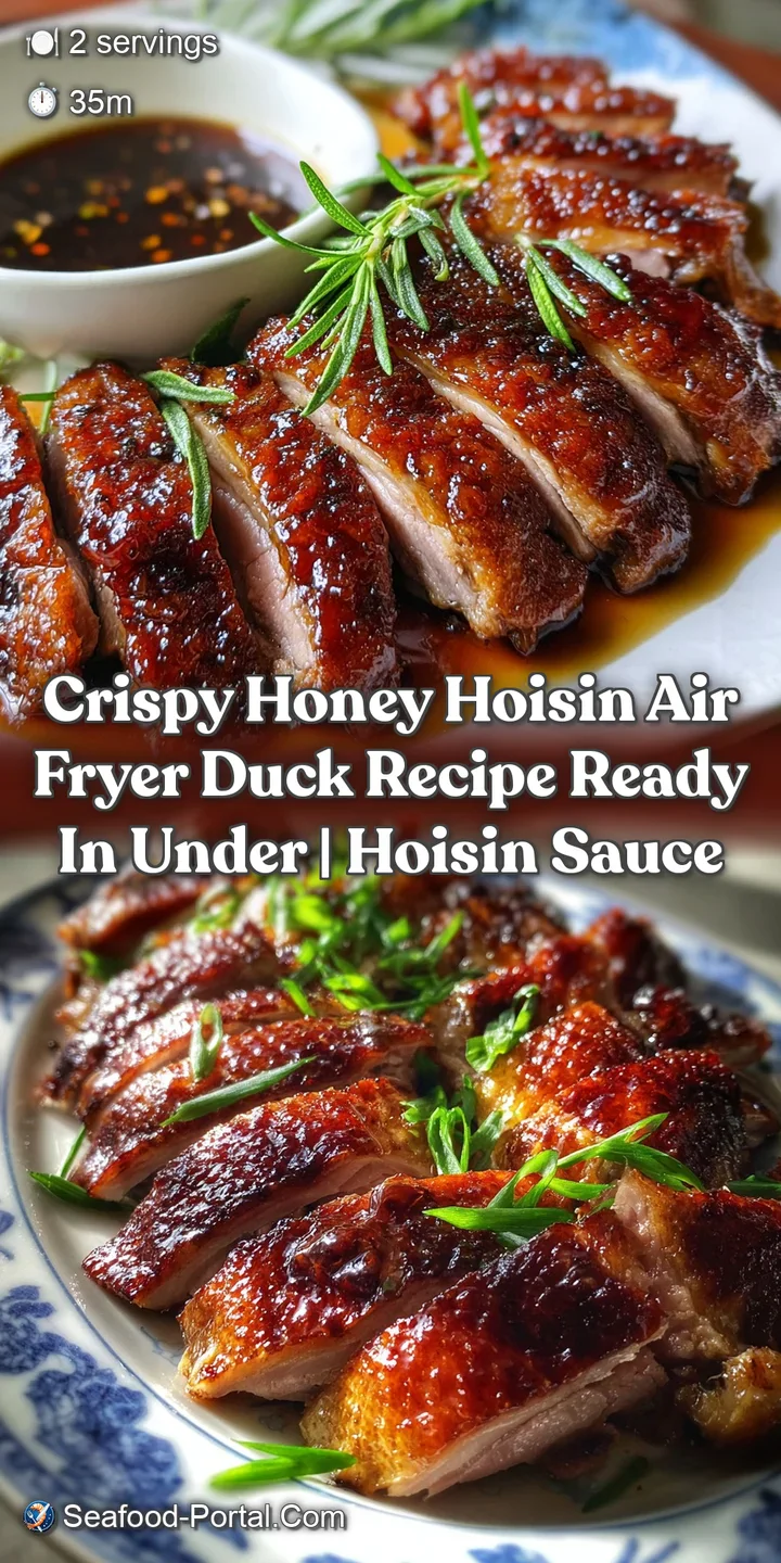 Crispy Honey Hoisin Air Fryer Duck Recipe Ready in Under 35…