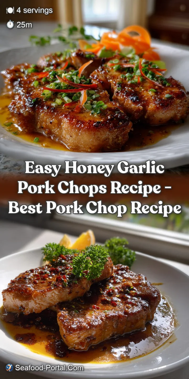 Easy Honey Garlic Pork Chops Recipe: Sticky, Caramelized…