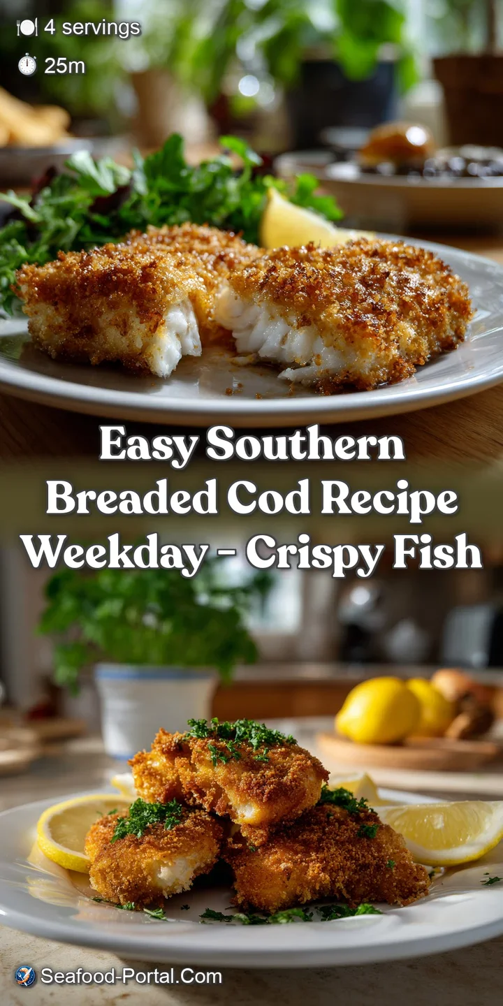 Easy Southern Breaded Cod Recipe Weekday: Ultra Crispy!
