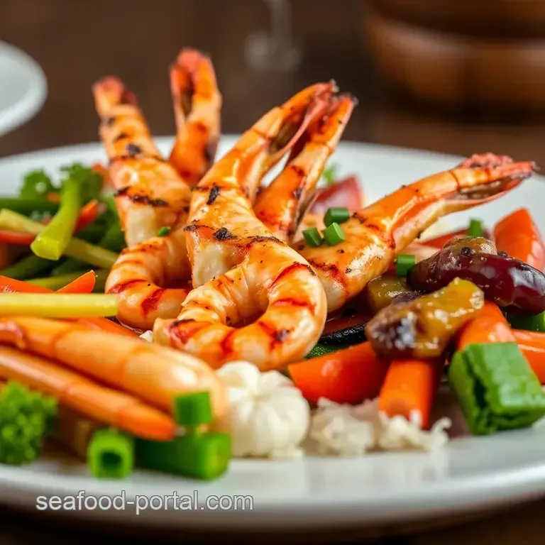 Easy & Juicy Grilled Prawns with Steamed Vegetables: My…